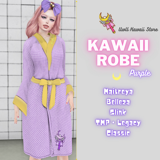 Second Life Marketplace - Kawaii robe Purple - UwU Kawaii Store