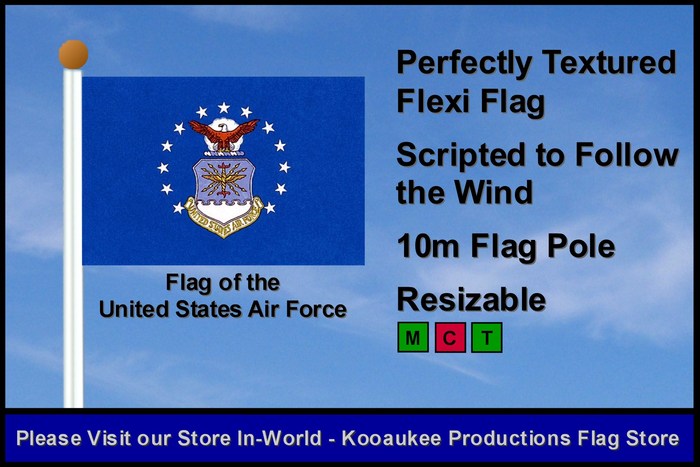 Second Life Marketplace - United States Air Force Flag (Flag of the ...