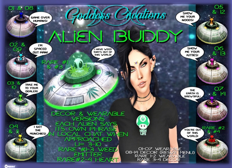 Second Life Marketplace - 31 )O( GC: Alien Buddy-Space Weed {Add Me ...
