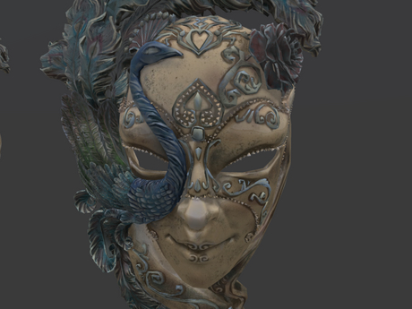 Second Life Marketplace - GD MESH FULL PERM ELEGANT PEACOCK MASK