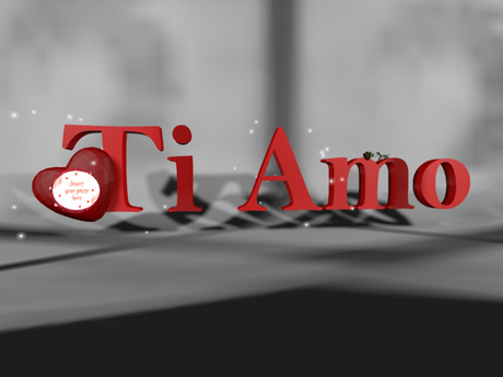 Second Life Marketplace - [ARYA] Testo Mesh 3D Con Foto _ Ti Amo ♥
