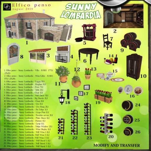 Second Life Marketplace - 7. Elfico penso - Sunny Lombardia - Chair BOX