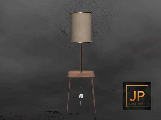 Second Life Marketplace - MadPea Missouri Mystery Motel - Table Lamp