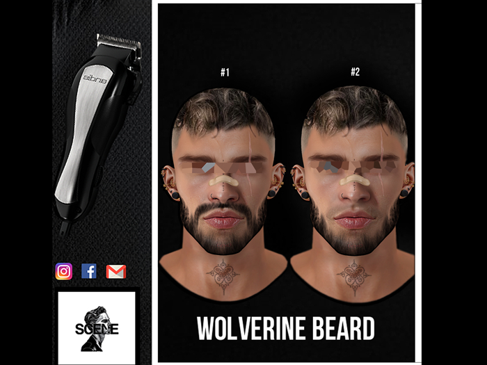 Second Life Marketplace - [21] WOLVERINE BEARD LEL EVO X (new)
