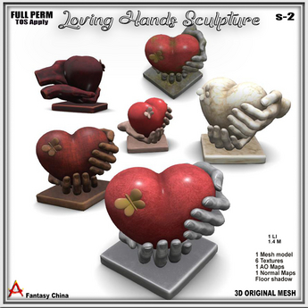 Second Life Marketplace - FC - Full Perm Loving Hands Sculpture s-2 ...