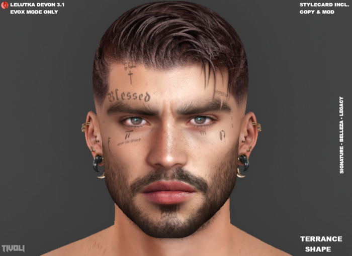Second Life Marketplace - -Tivoli inc - Devon Shape lelutka Devon head ...