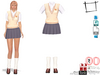 Second Life Marketplace - Dae Obj FBX For Female School Uniform Slink ...