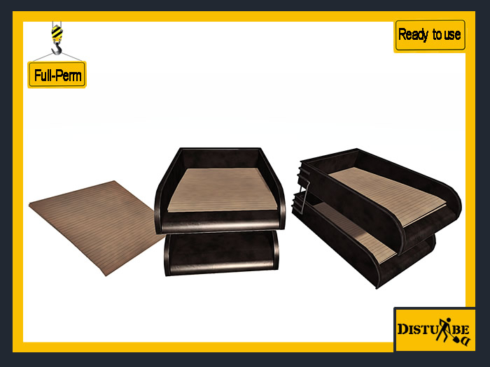 Second Life Marketplace - ::DisturbeD:: Retro Office - Paper Holder ...