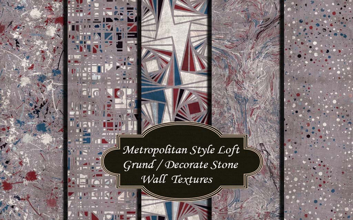 Second Life Marketplace - Metropolitan Style Loft Grunge Wall texture ...