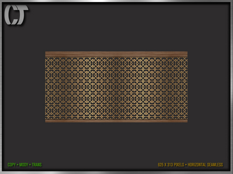 Second Life Marketplace - GOLD RAIL TEXTURE CT-017