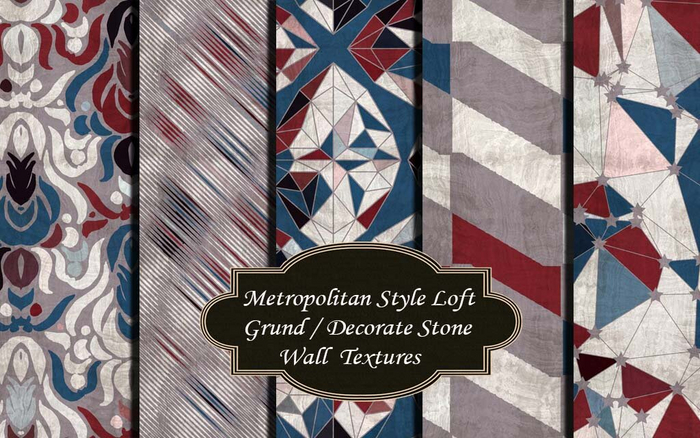Second Life Marketplace - Metropolitan Style Loft Grunge Wall texture ...