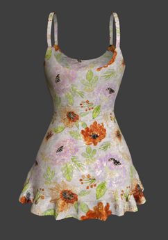Second Life Marketplace - eloise baker - joss dress [orange]