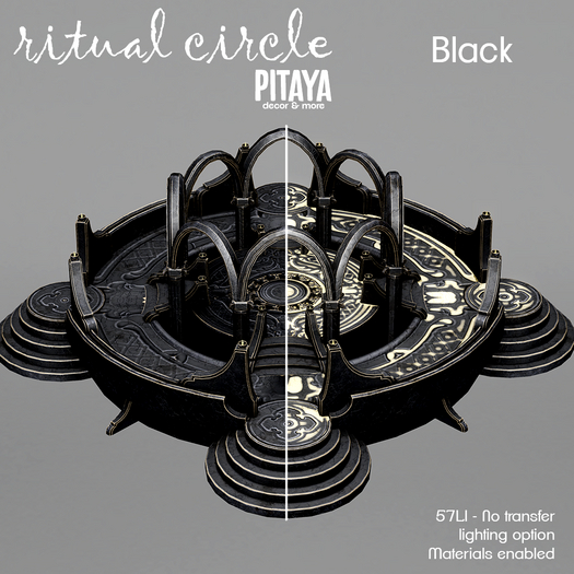 Second Life Marketplace - Pitaya - Ritual Circle - Black