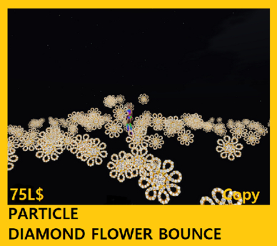 Second Life Marketplace - PARTICLE DIAMOND FLOWER BOUNCE