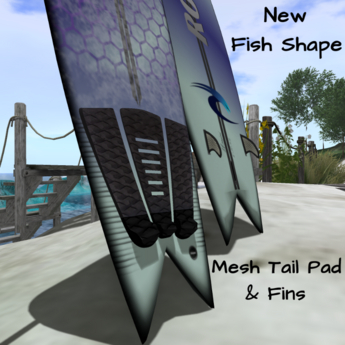 Second Life Marketplace - ROSSINI Surf X-3 Fish - Shimmer