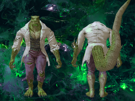 Second Life Marketplace - .:CQ:. Lizard Man Scientist Avatar - Bento Avatar