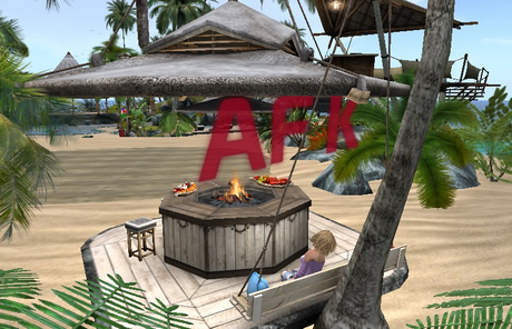 Second Life Marketplace - Poster AFK (wear)