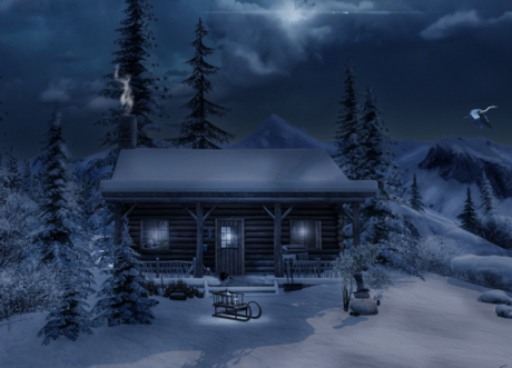 Second Life Marketplace - White Dunes Estate *Snowbound Cabin ...