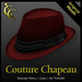 Second Life Marketplace - CC Essex Fedora: Crimson {Mesh}