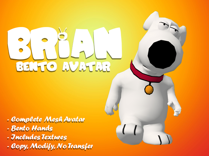 Second Life Marketplace - .:CQ:. Bryan Dog - Bento Avatar