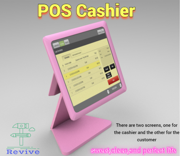 Second Life Marketplace - Revive - POS Cashier Pink 2022-2