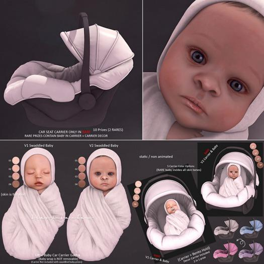 Second Life Marketplace - *[Black Bantam] V2 Swaddled Baby 02