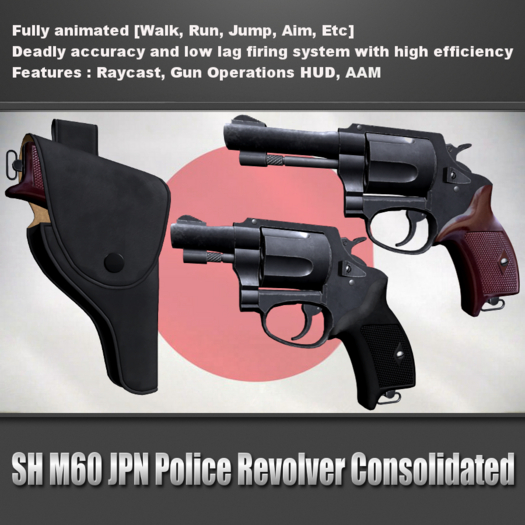 Second Life Marketplace - SH M60 JPN Police Revolver Consolidated