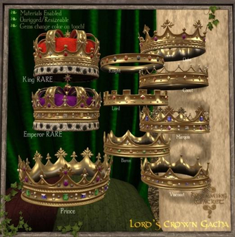 Second Life Marketplace - Dreaming Thicket - Lords' Crowns Gacha - Duke