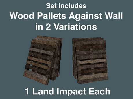 Second Life Marketplace - Wood Pallet Set Weathered
