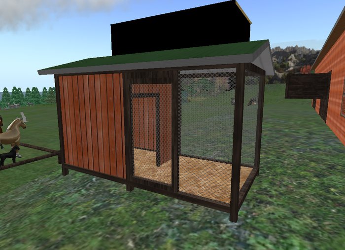 Second Life Marketplace - K9 Dog Kennel, 2mX4m