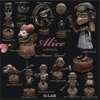 Second Life Marketplace - 12 D-LAB Alice in steamland 12 Caterpillar