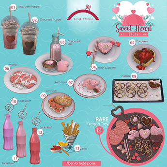 Second Life Marketplace - :::NOIR+MIDNA::: Sweet Heart Gacha - Fries