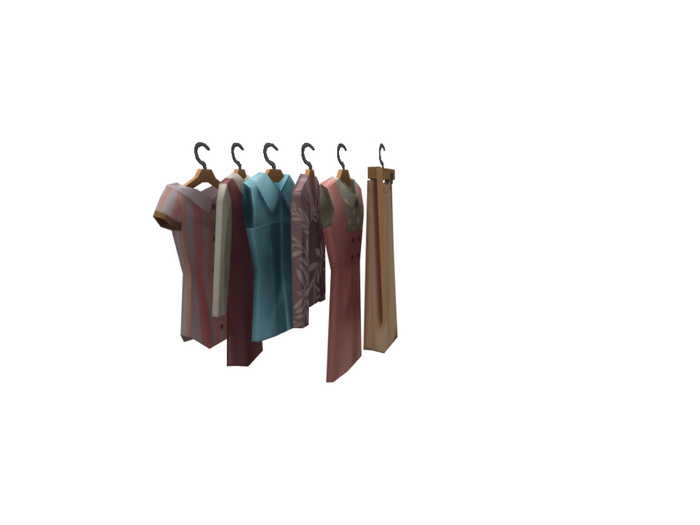 Second Life Marketplace - hanging clothes set 2