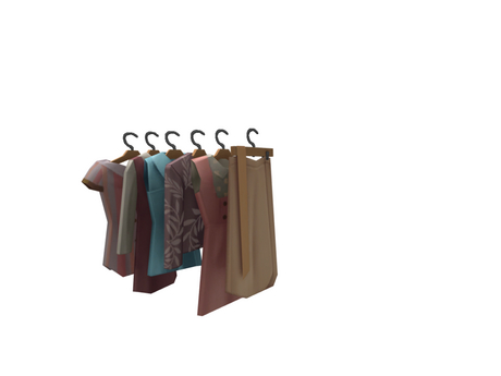 Second Life Marketplace - hanging clothes set 2