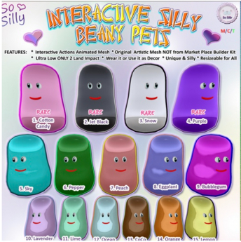 Second Life Marketplace - So Silly Kawaii Silly Bean - OCEAN