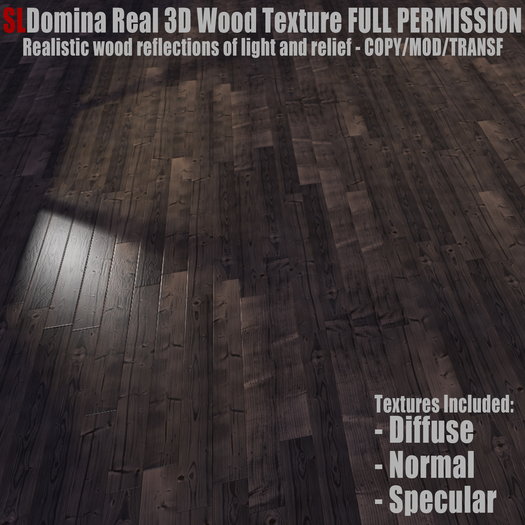 Second Life Marketplace - [FP] SLDomina Professional 3D real wood ...