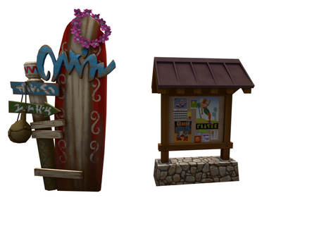 Second Life Marketplace - sign set