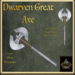 Second Life Marketplace - Dwarven Great Axe (MAXIM)