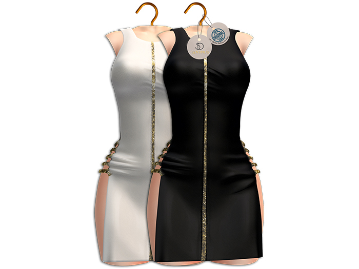 Second Life Marketplace - SENTINUS - Ella Dresses [White-Black]