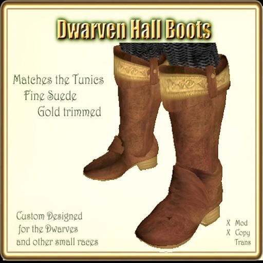 Second Life Marketplace - Dwarven Hall Boots (brown)
