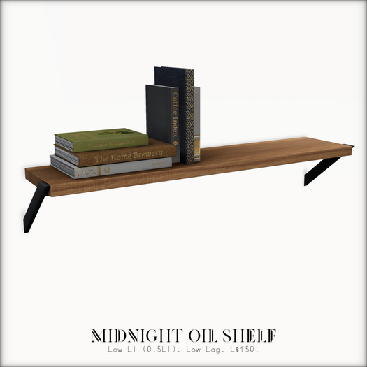 Second Life Marketplace - -Jane&Finch- Midnight Oil Shelf