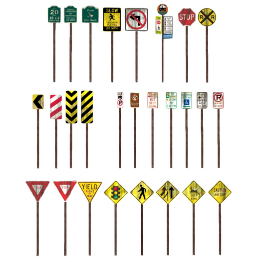 Second Life Marketplace - Old road signs kit v2 Mesh