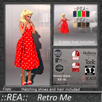 Second Life Marketplace - ::REA:: Retro Me Female