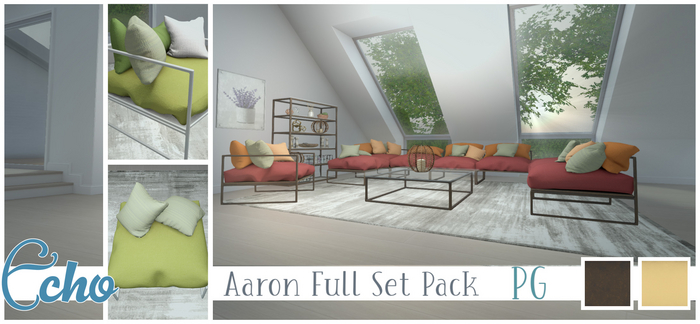 Second Life Marketplace - Echo - Aaron - Full Set Pack - PG - Style 2