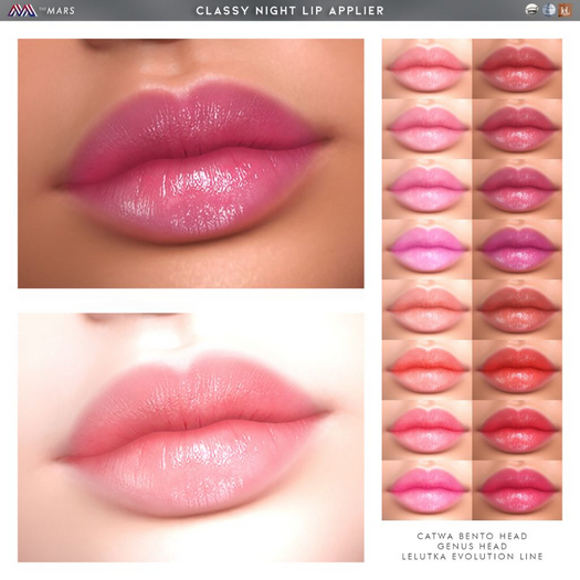 Second Life Marketplace - theMARS - Classy Night Lip - Genus HD Lip ...
