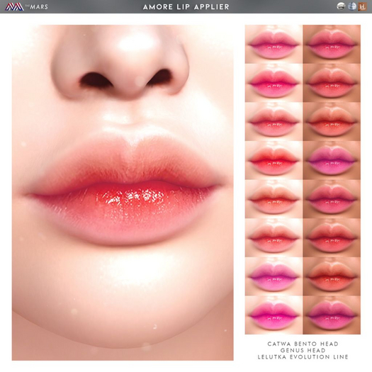 Second Life Marketplace - theMARS - Amore Lip - Lelutka EV HD Lip (PACKED)