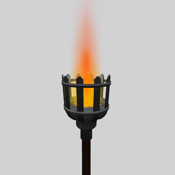 Second Life Marketplace - Medieval Ground Torch V1 On/Off