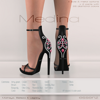 Second Life Marketplace - Essenz - Medina (Black) RARE (UNOPENED)
