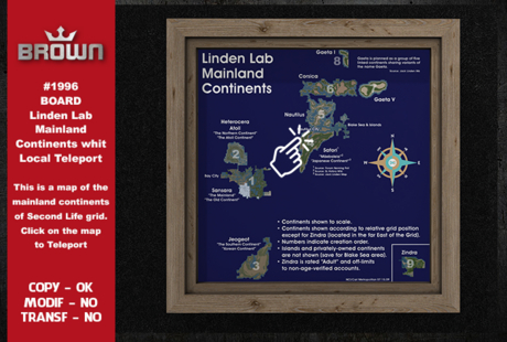 Second Life Marketplace - 1996 Linden Lab Mainland Continents whit ...