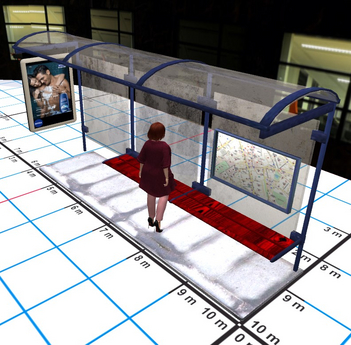 Second Life Marketplace - BusStopWithAnimations V2.0